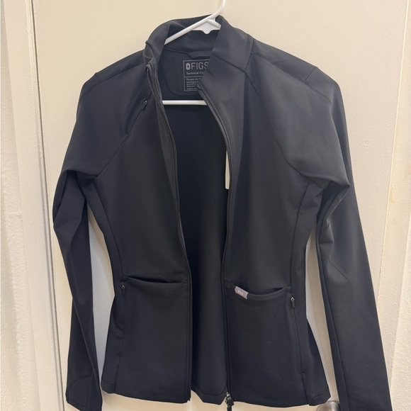 Figs | Jackets & Coats | Figs Black Onshift Contourknit Jacket | Poshmark
